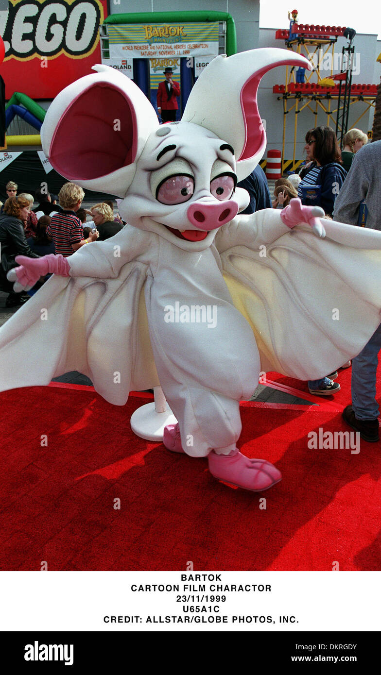BARTOK.CARTOON FILM CHARACTOR.23/11/1999.U65A1C Stock Photo - Alamy