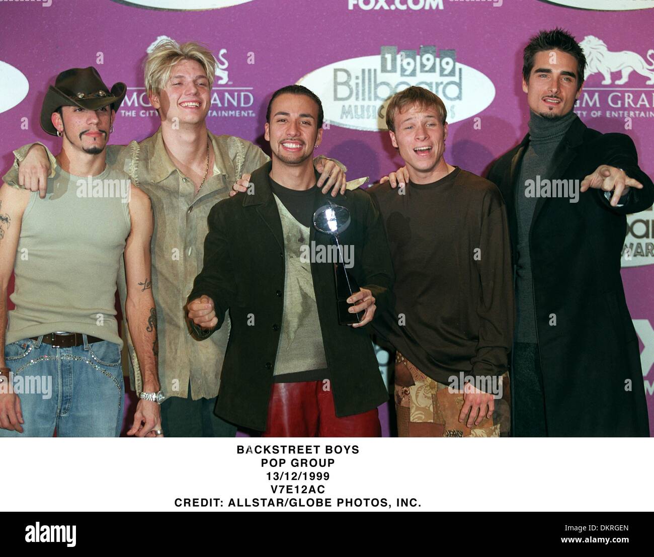 BACKSTREET BOYS.POP GROUP.13/12/1999.V7E12AC Stock Photo - Alamy