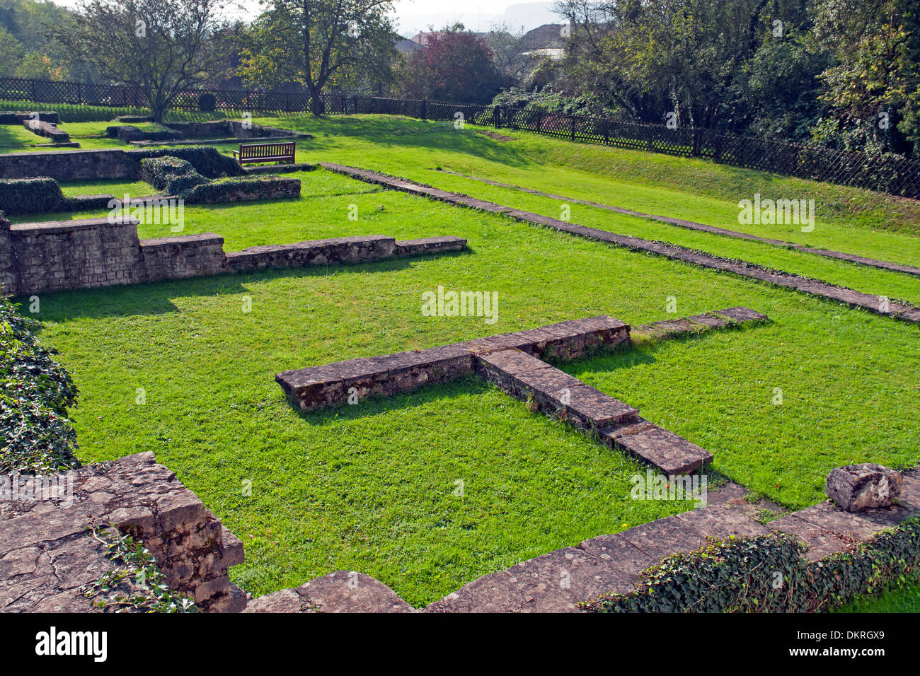 Europe Germany Saarland Nennig Roman Road Roman villa Roman outside ...