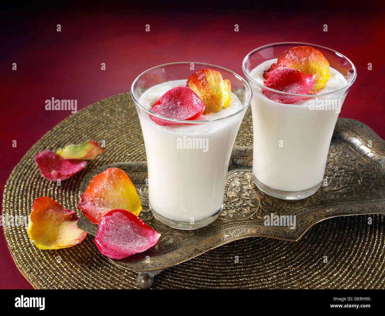 Rose lassi hi-res stock photography and images - Alamy