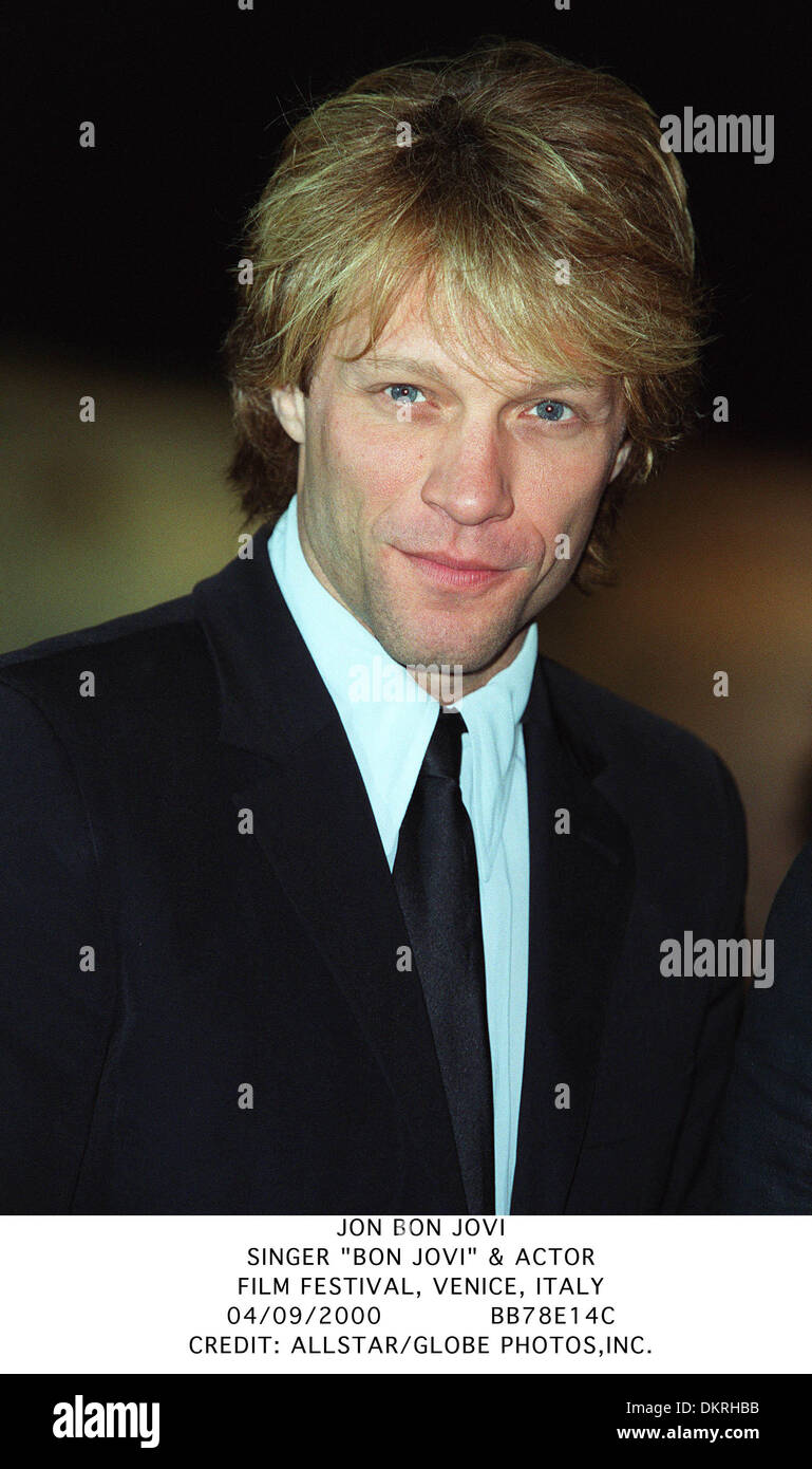 Sept. 4, 2000 - FILM FESTIVAL, VENICE, ITALY - JON BON JOVI.SINGER ...