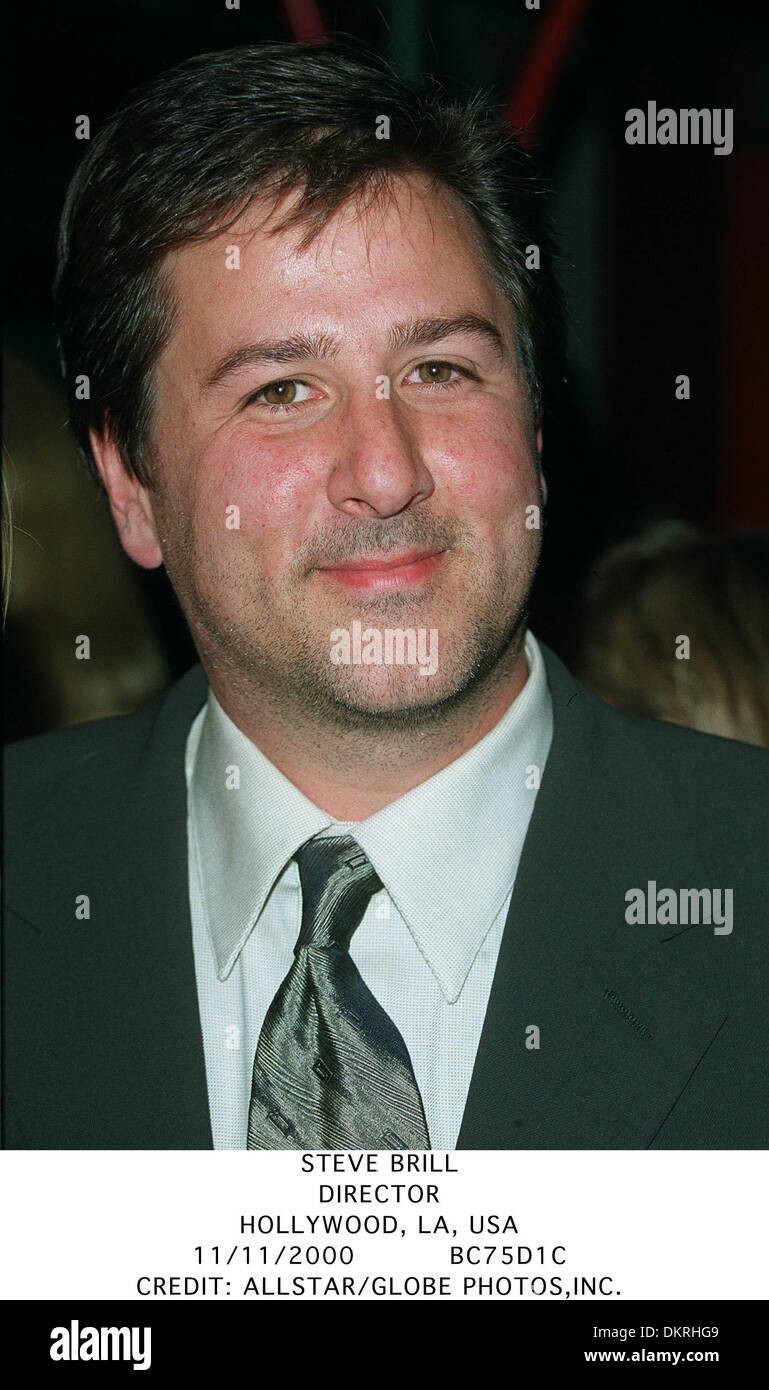 Nov. 11, 2000 - HOLLYWOOD, LA, USA - STEVE BRILL.DIRECTOR.HOLLYWOOD, LA ...