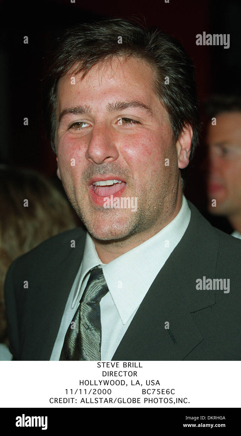Nov. 11, 2000 - HOLLYWOOD, LA, USA - STEVE BRILL.DIRECTOR.HOLLYWOOD, LA ...
