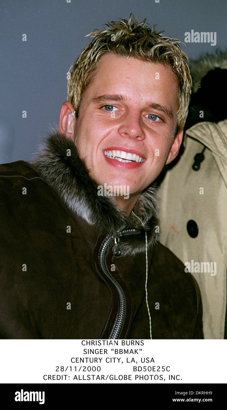 Nov. 28, 2000 - CENTURY CITY, LA, USA - CHRISTIAN BURNS.SINGER ''BBMAK ...