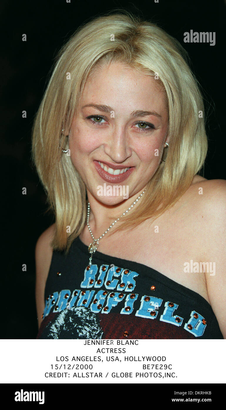JENNIFER BLANC.ACTRESS.LOS ANGELES, USA, HOLLYWOOD.15/12/2000.BE7E29C ...