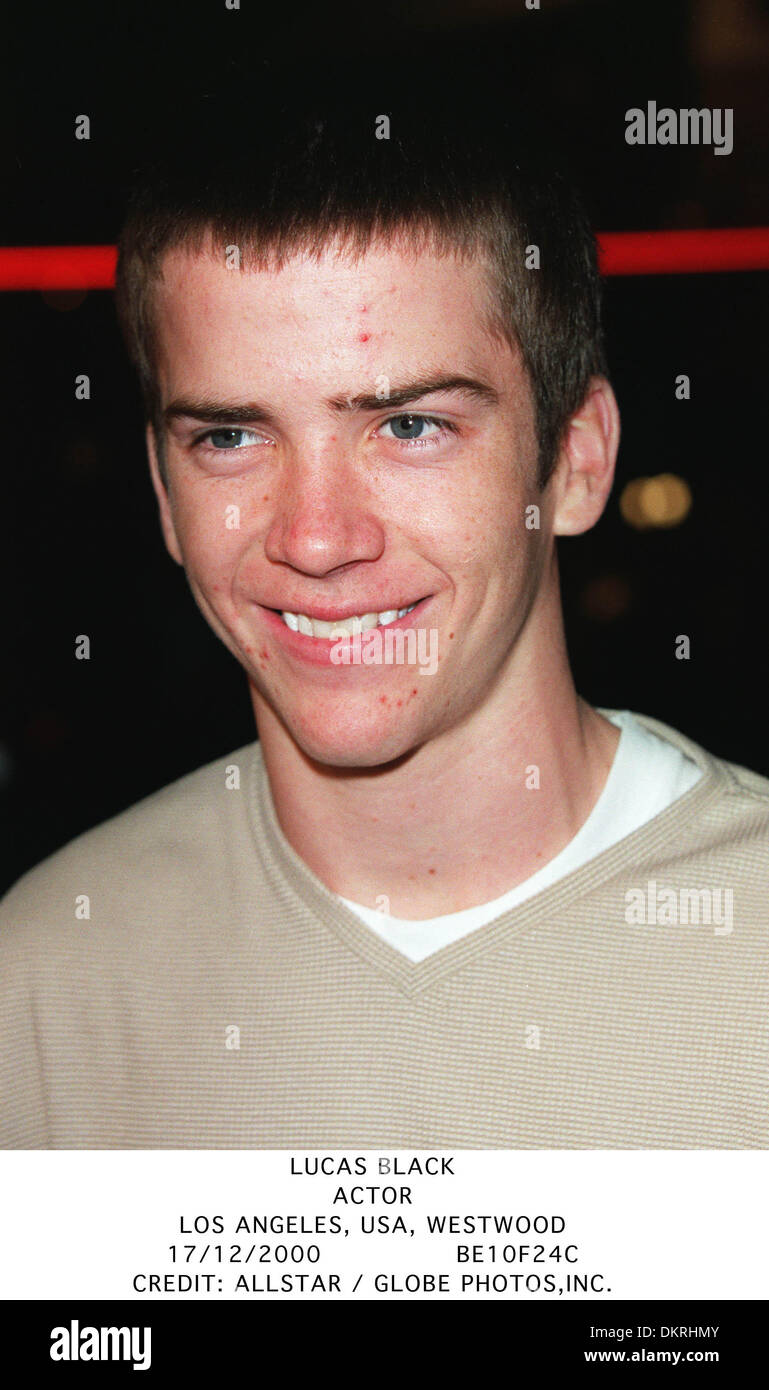 LUCAS BLACK.ACTOR.LOS ANGELES, USA, WESTWOOD.17/12/2000.BE10F24C Stock ...