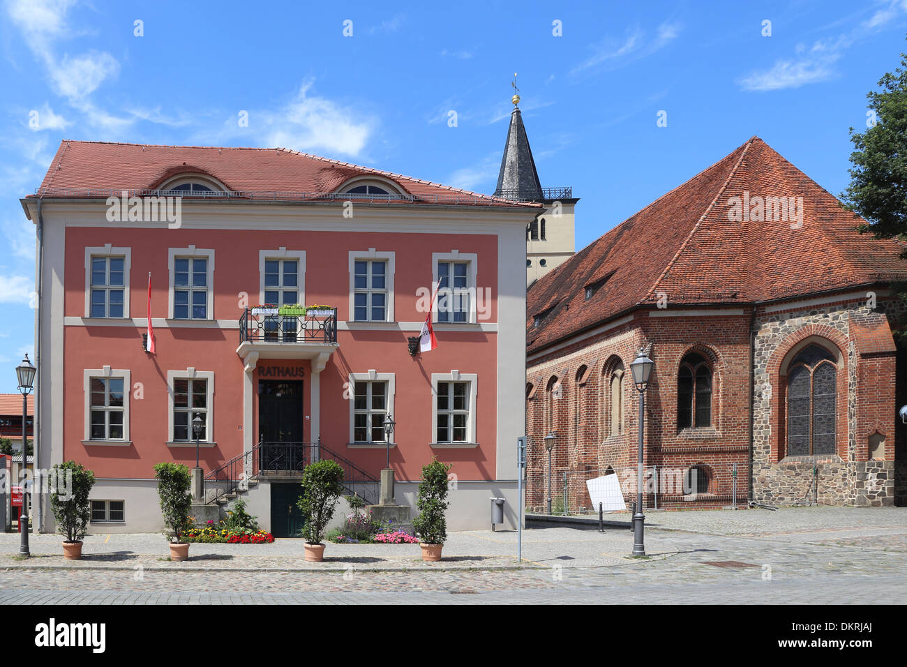 Belitz Rathaus town hall Stock Photo - Alamy