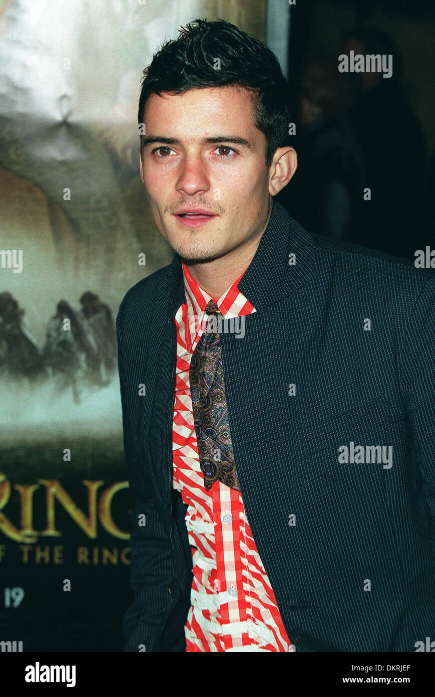 ORLANDO BLOOM.ACTOR.LOS ANGELES, USA.16/12/2001.BN92F9 Stock Photo - Alamy
