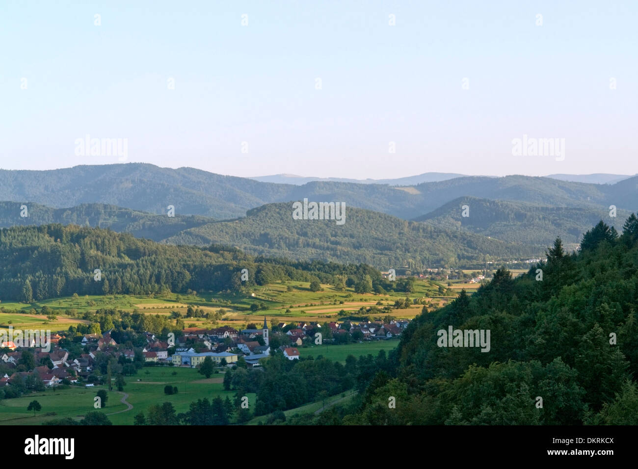 scenery around the "Hochburg Emmendingen" in Southern Germany, seen ...
