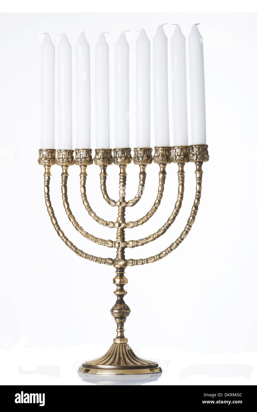 Candlestick with nine arms ( chanukkiah / hanukiah for chanuka ...