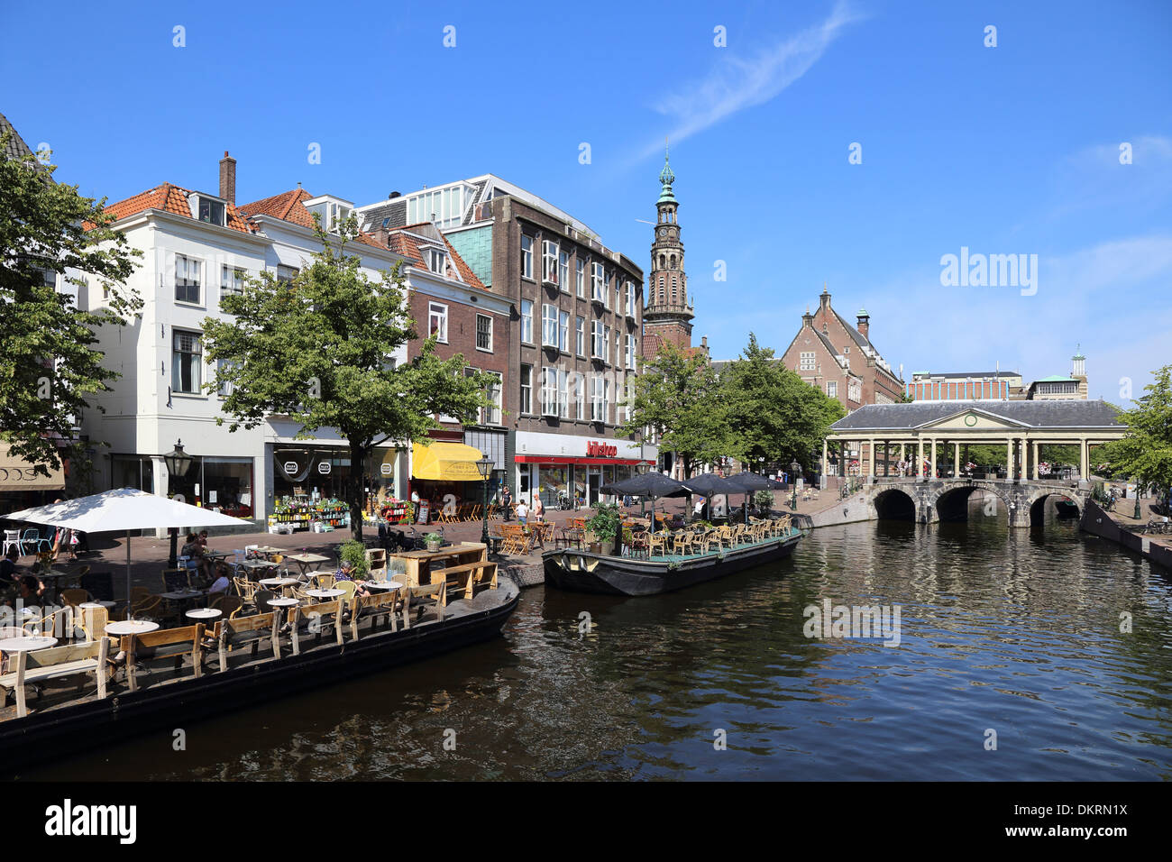 Leiden Old Town Hall Nieuwe Rijn Kornbrug Stock Photo - Alamy