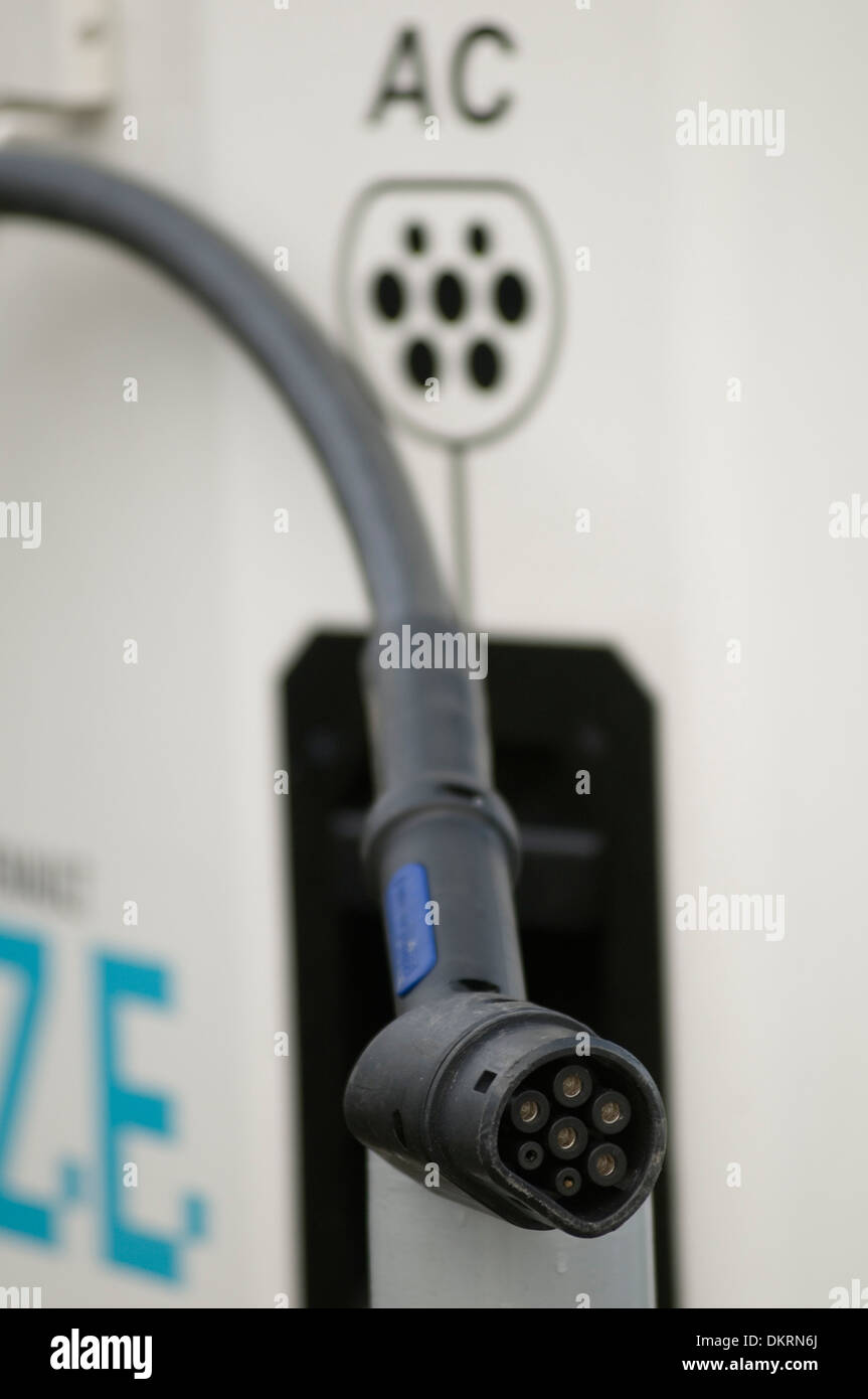 Sockets for charging and electric car hi-res stock photography and ...
