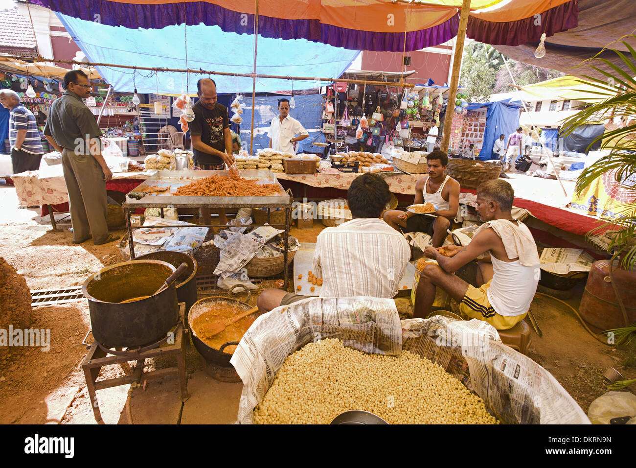 Sweet and prasad sellers at Shree Mangeshi fair at Mangueshi Ponda Goa ...