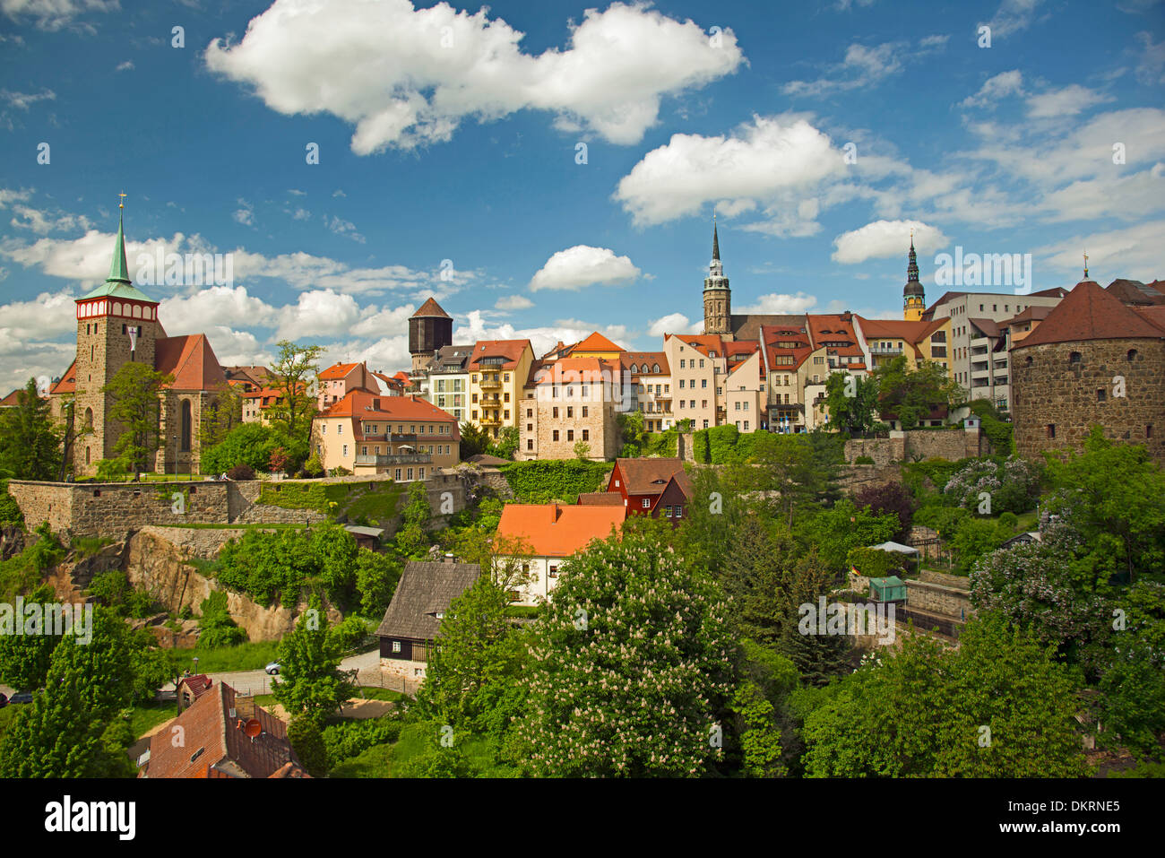 Bautzen Budysin Germany cathedral dome Europe Lusatia Michael church ...
