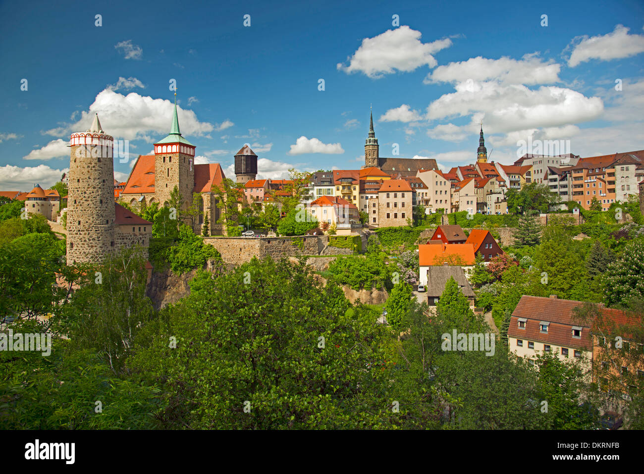 old Bautzen Budysin Germany cathedral dome Europe Lusatia Michael ...
