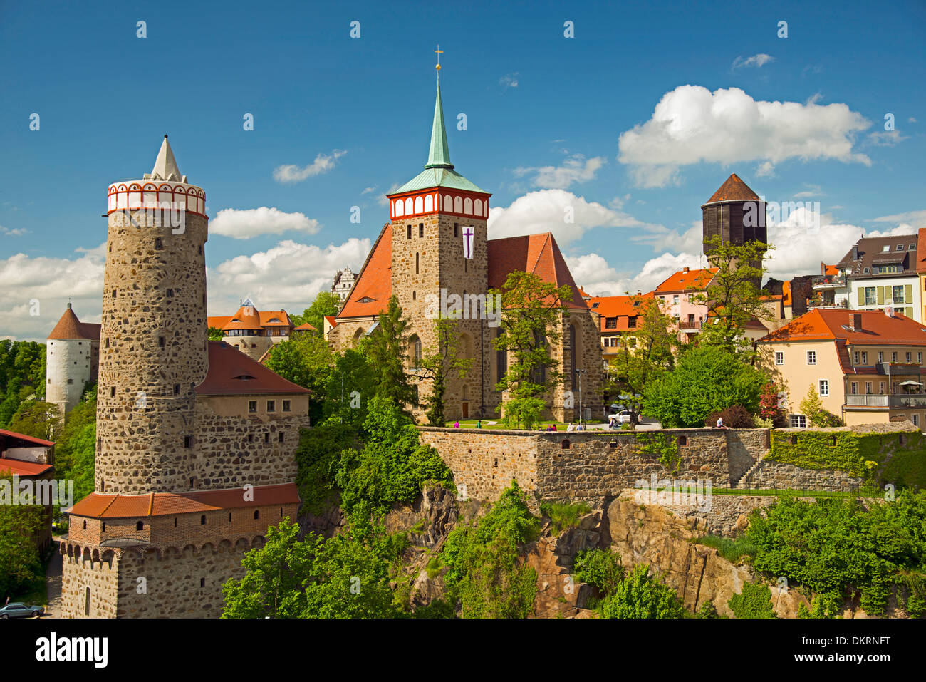 old Bautzen Budysin Germany Europe Lusatia Michael church Oberlausitz ...