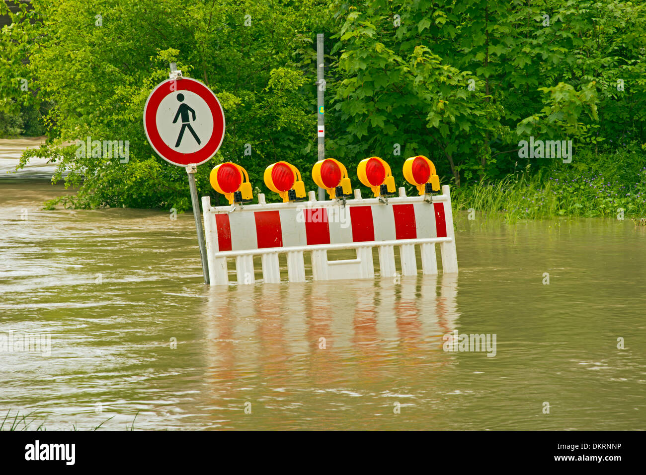 Baden Wurttemberg, Germany, Danube inflow, Europe, high water, flood ...