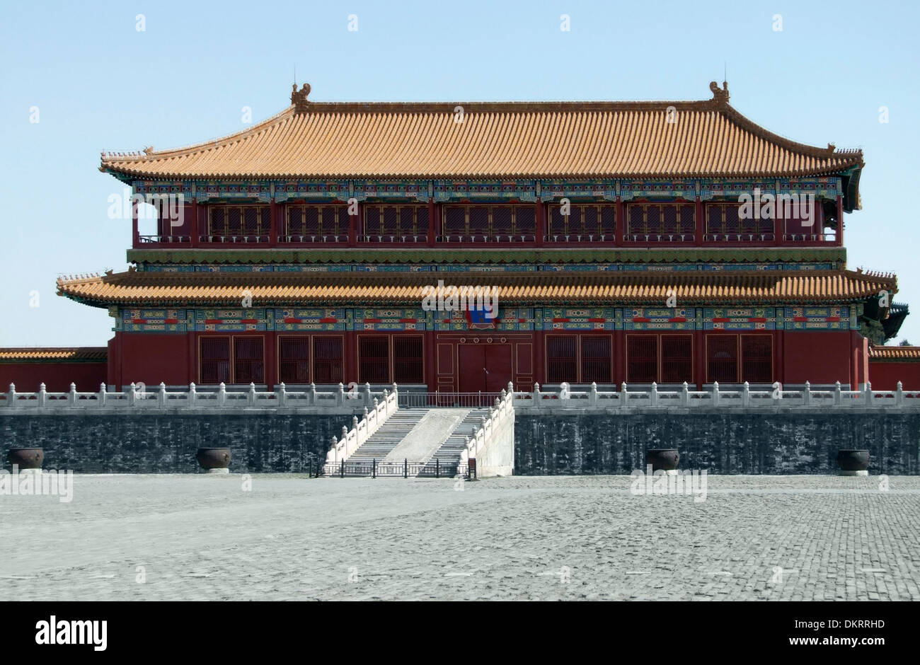 scenery inside the Forbidden City in Beijing (China). The Forbidden ...