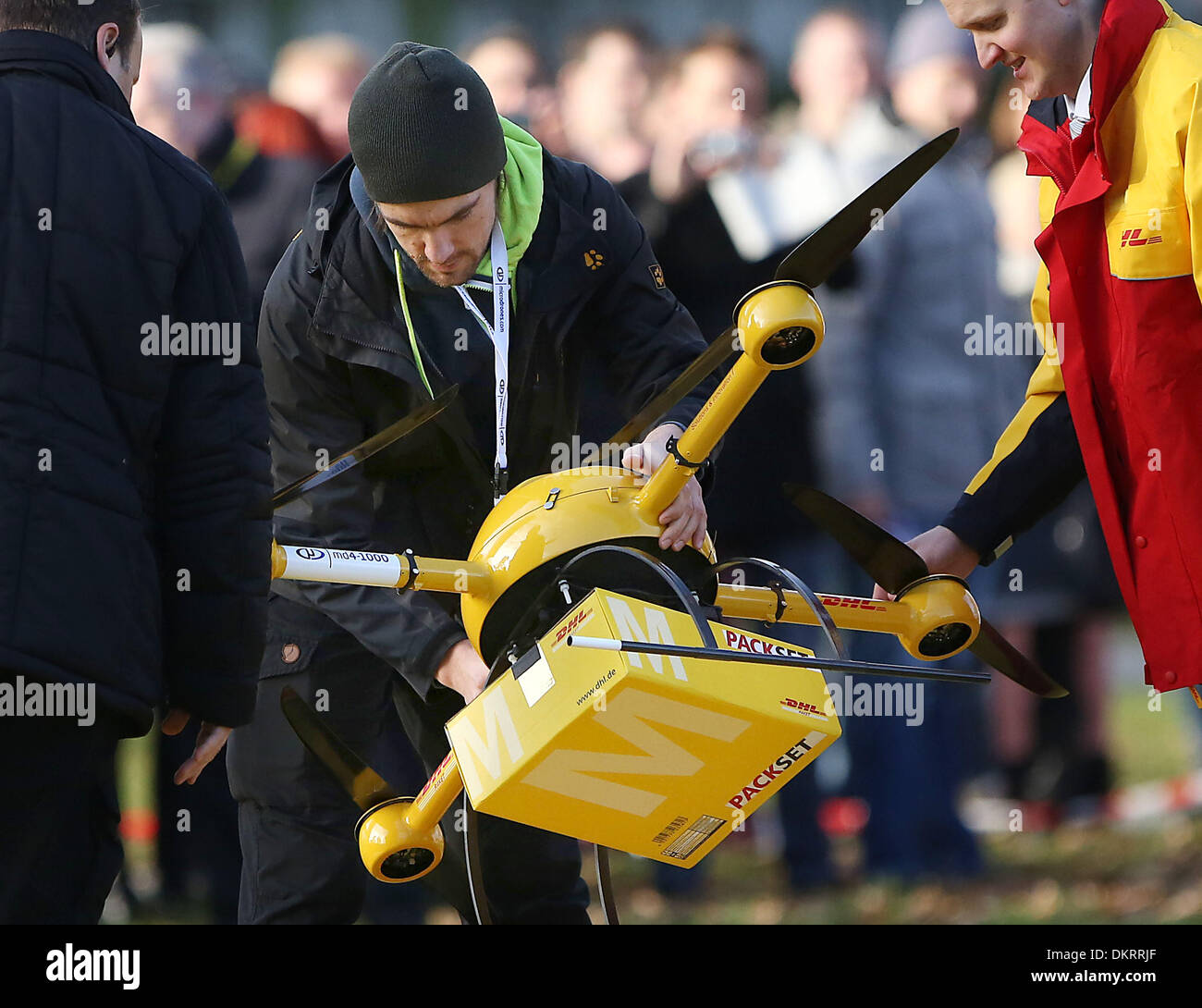Bonn, Germany. 09th Dec, 2013. An unmanned aerial vehicle (UAV) is ...