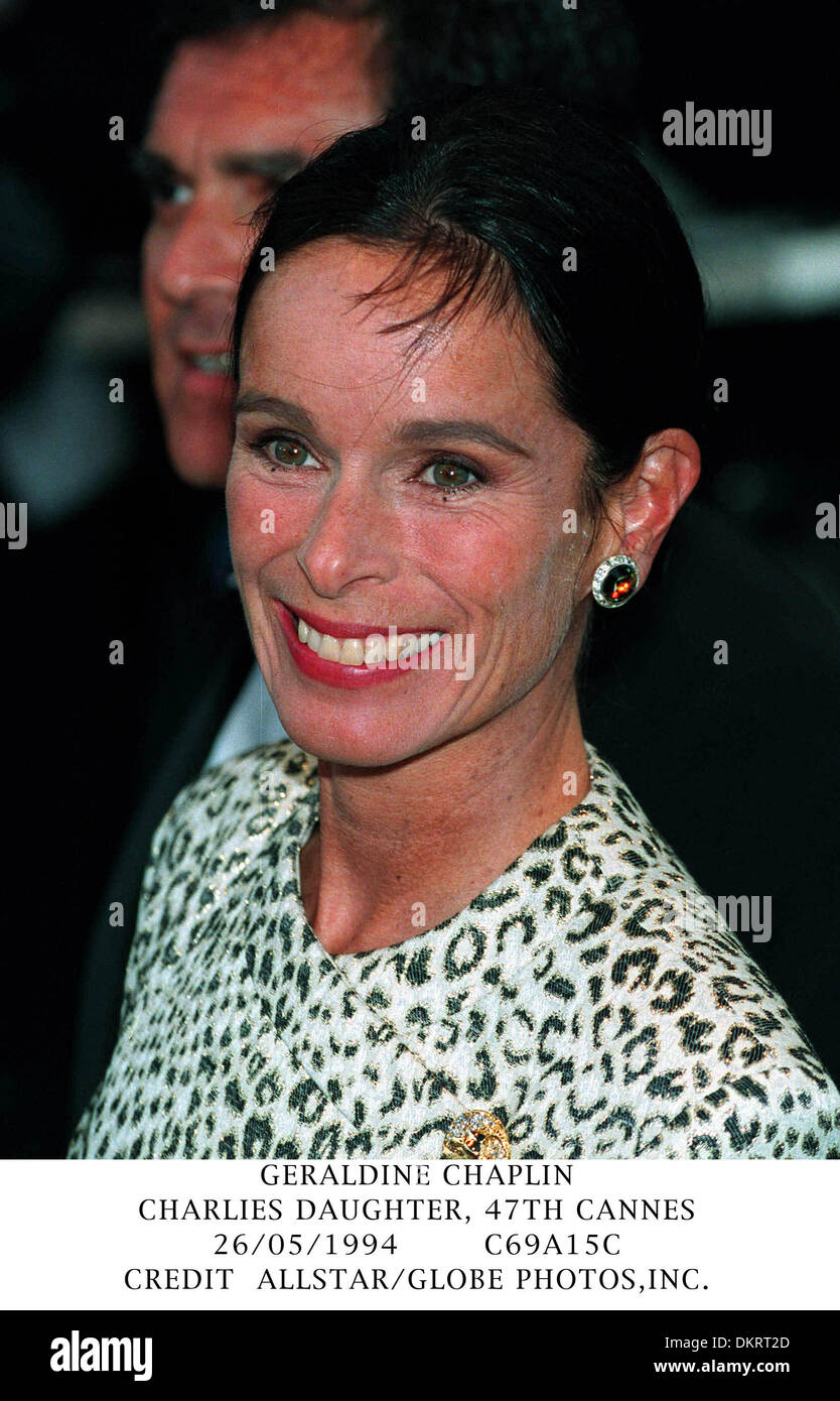 GERALDINE CHAPLIN.CHARLIES DAUGHTER, 47TH CANNES.26/05/1994.C69A15C ...