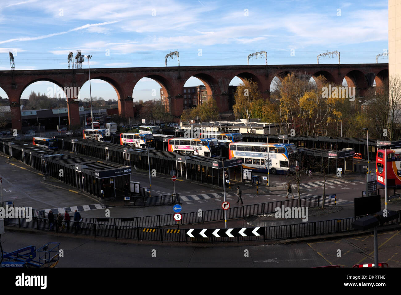 bus station in stockport, greater manchester, england Stock Photo - Alamy