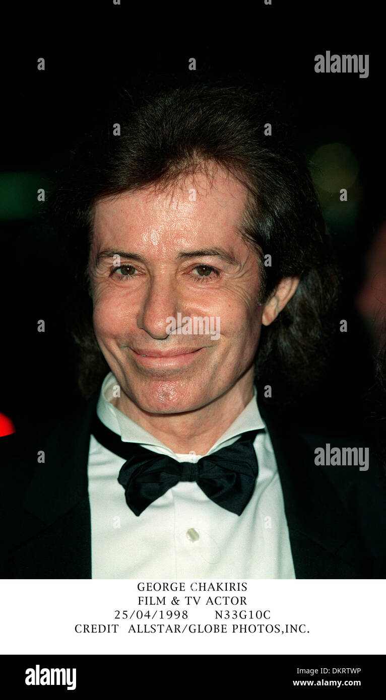 GEORGE CHAKIRIS.FILM & TV ACTOR.25/04/1998.N33G10C Stock Photo - Alamy