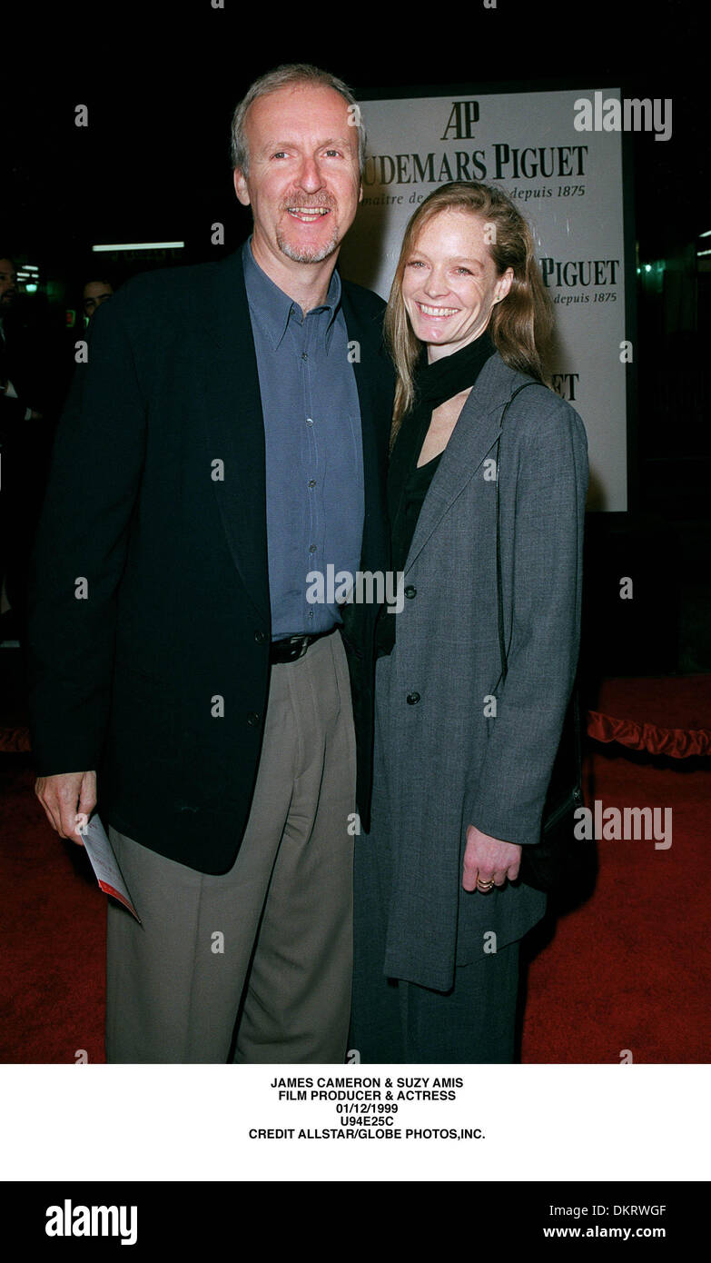 JAMES CAMERON & SUZY AMIS.FILM PRODUCER & ACTRESS.01/12/1999.U94E25C ...