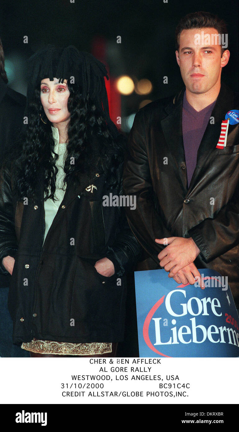 Oct. 31, 2000 - WESTWOOD, LOS ANGELES, USA - CHER & BEN AFFLECK.AL GORE ...