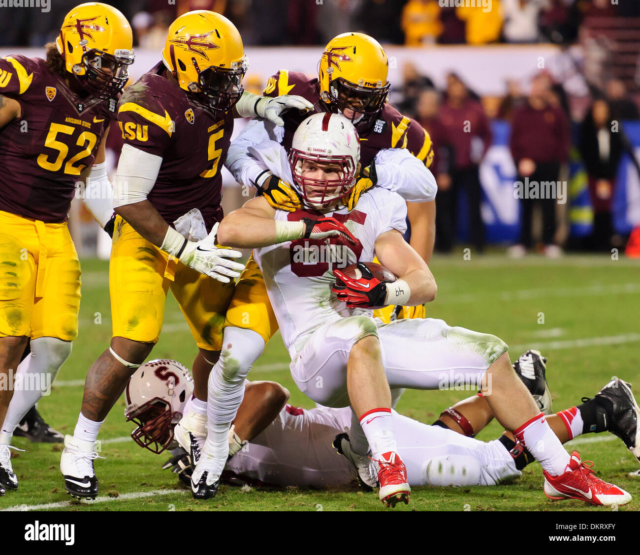 Tempe, Arizona, USA. December 7, 2013: Ryan Hewitt #85 in action during ...