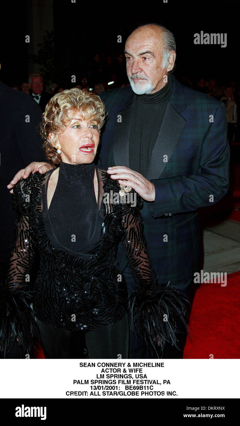 Actor sean connery with his wife micheline hi-res stock photography and ...