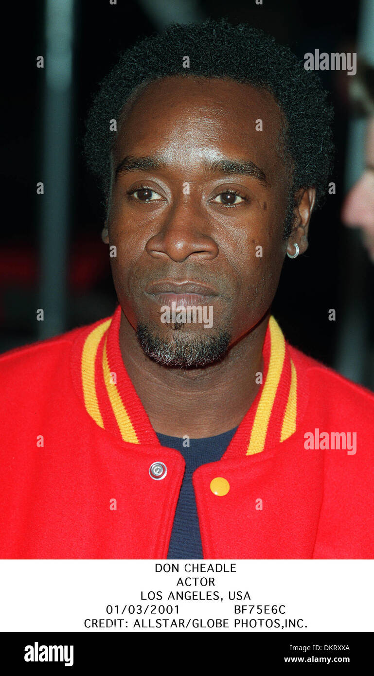 DON CHEADLE.ACTOR.LOS ANGELES, USA.01/03/2001.BF75E6C Stock Photo - Alamy