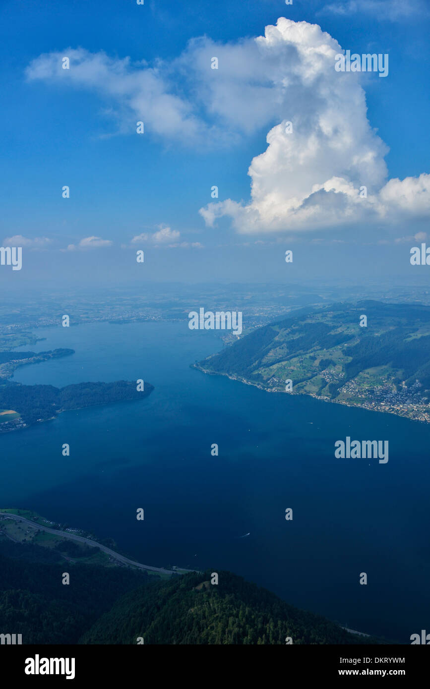 Europe Swiss Switzerland Mount Rigi mountain Schwyz lake Zug mountains ...