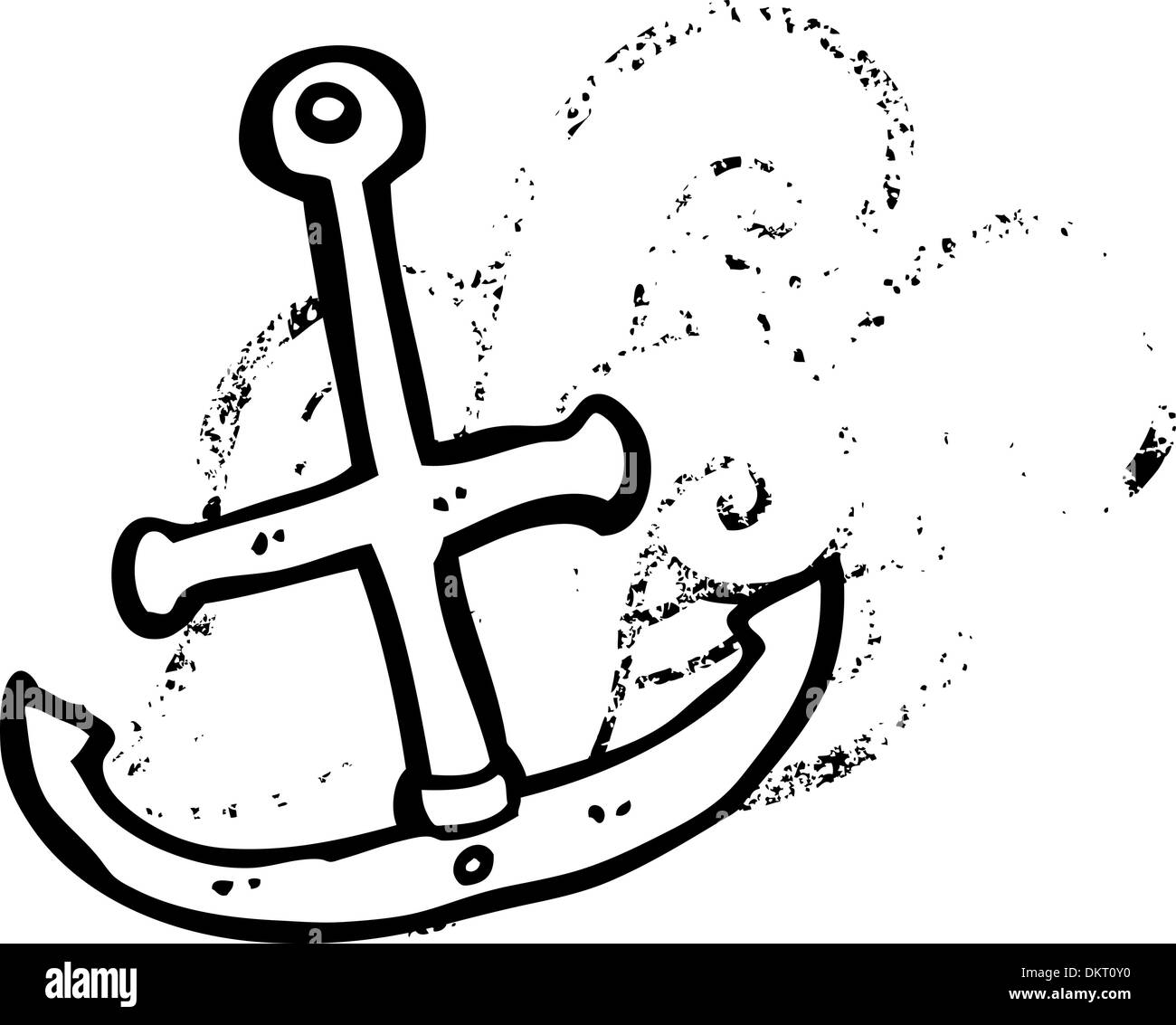 Anchor Symbol Cartoon Stock Vector Image And Art Alamy