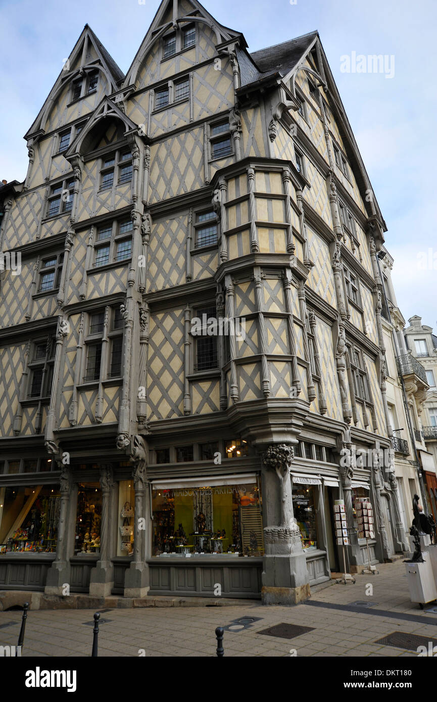Angers town center France Stock Photo - Alamy