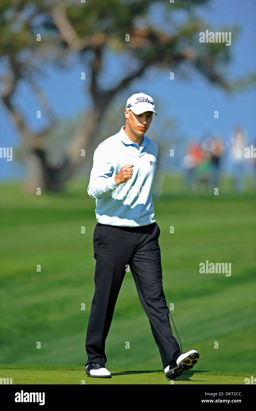 Jan 31, 2010 - San Diego, California, USA - Golfer BEN CRANE celebrates ...