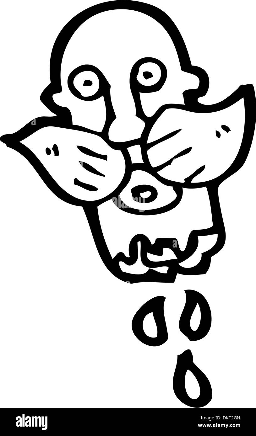 gross severed head cartoon Stock Vector Image & Art - Alamy