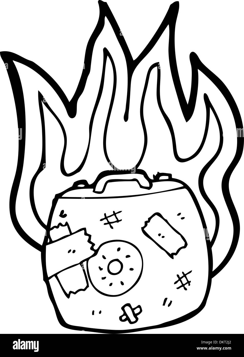 luggage on fire Stock Vector Image & Art - Alamy