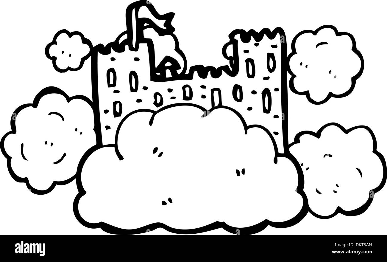 castle in sky cartoon Stock Vector Image & Art - Alamy