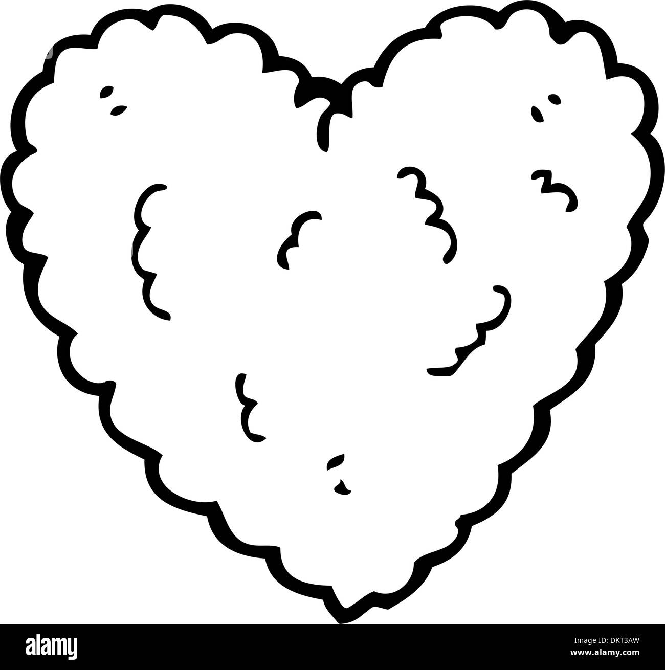 heart shaped cloud cartoon Stock Vector Image & Art - Alamy