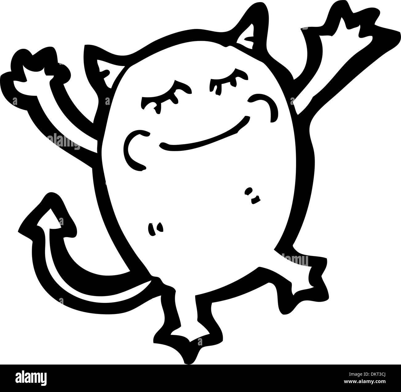 Cartoon little imp Black and White Stock Photos & Images - Alamy