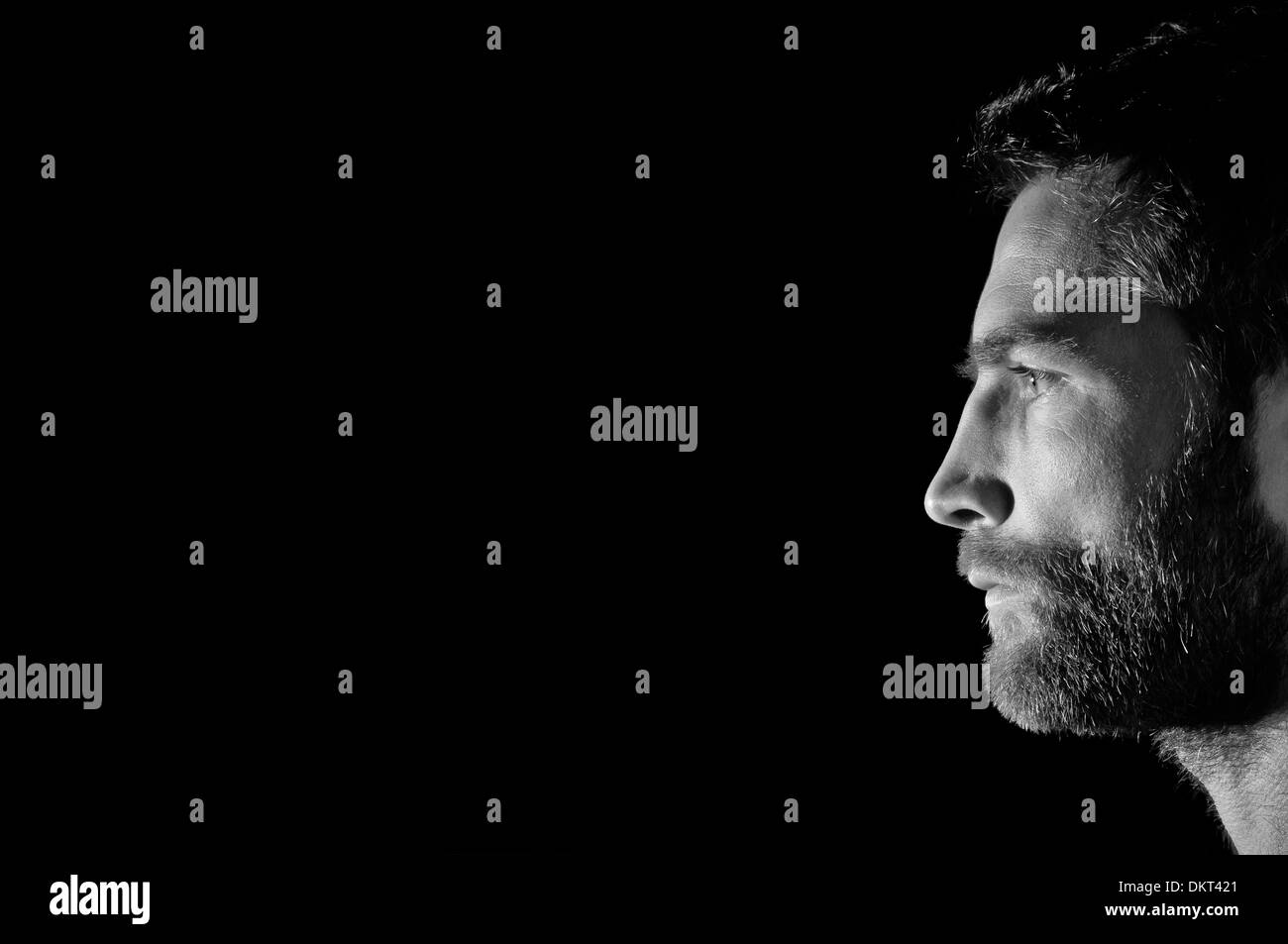 Man light hair dark beard hi-res stock photography and images - Alamy