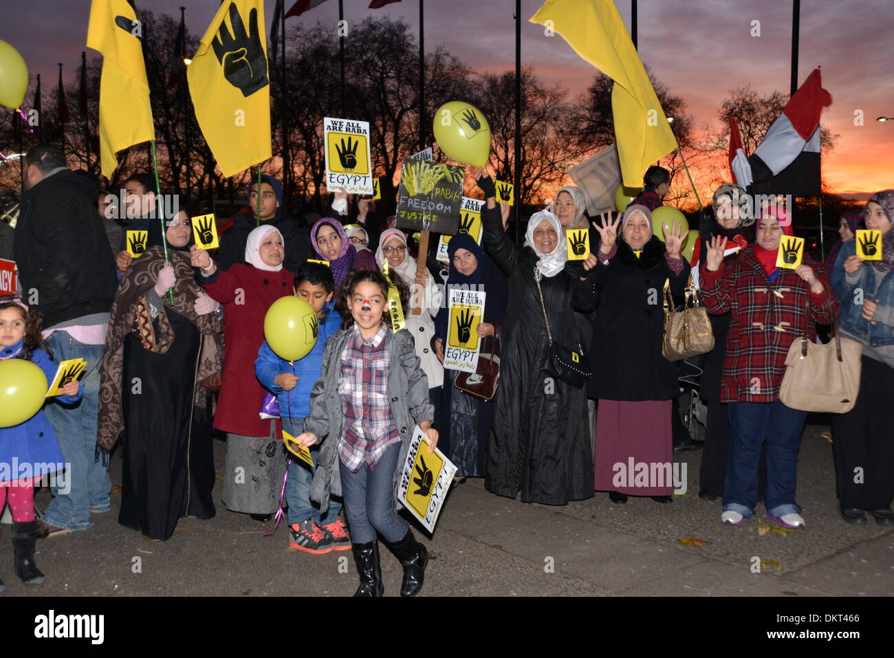 British human rights activists, mainly Egyptians, gathered in ...