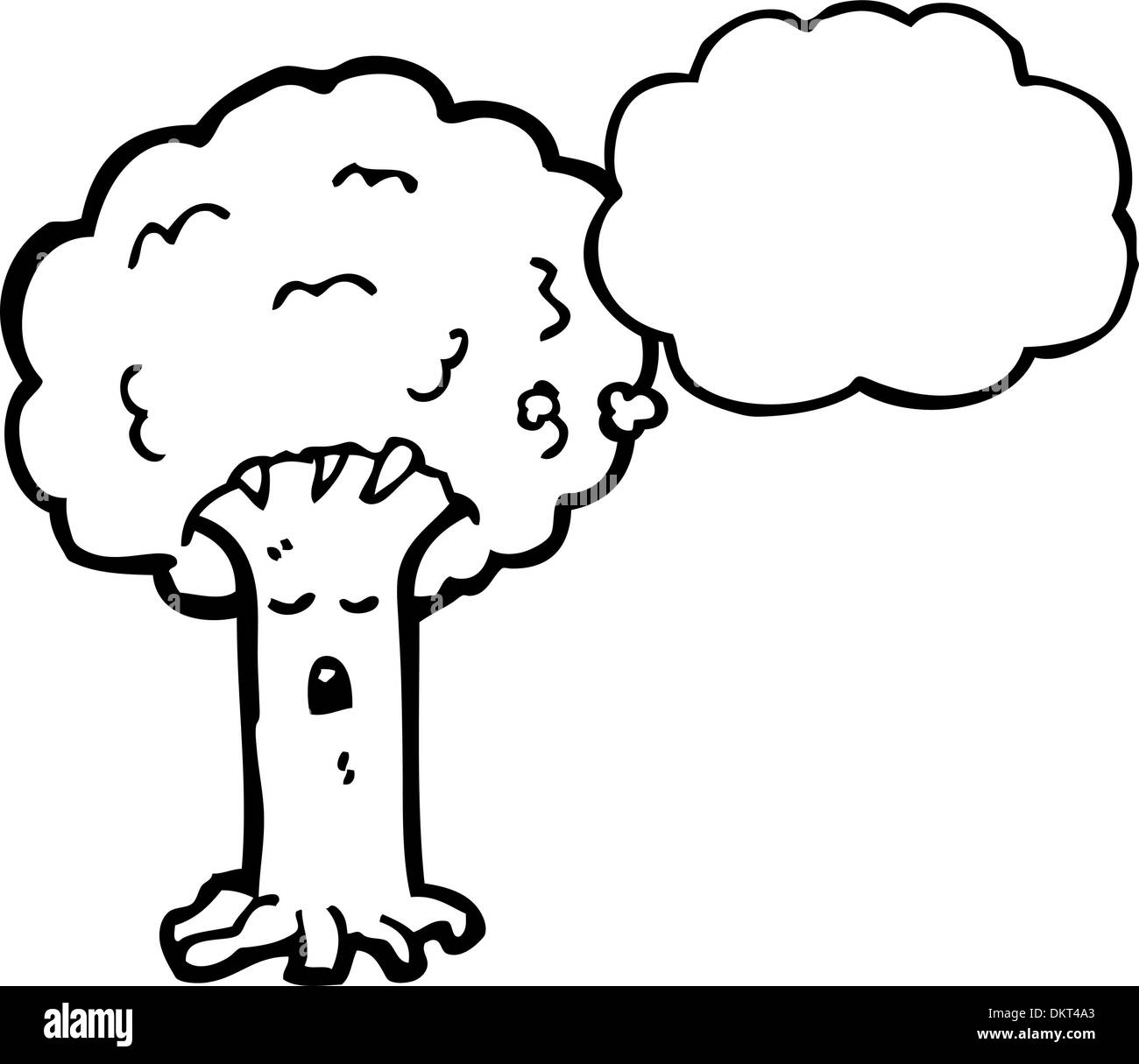 Talking tree illustration Black and White Stock Photos & Images - Alamy