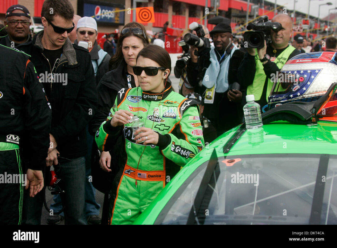 Feb 20, 2010 - Fontana, California, USA - DANICA PATRICK in the pit ...
