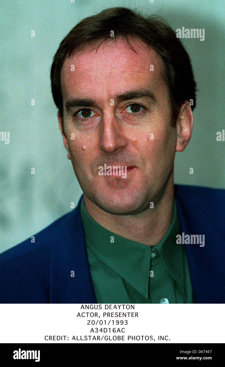ANGUS DEAYTON.ACTOR, PRESENTER.20/01/1993.A34D16AC Stock Photo - Alamy