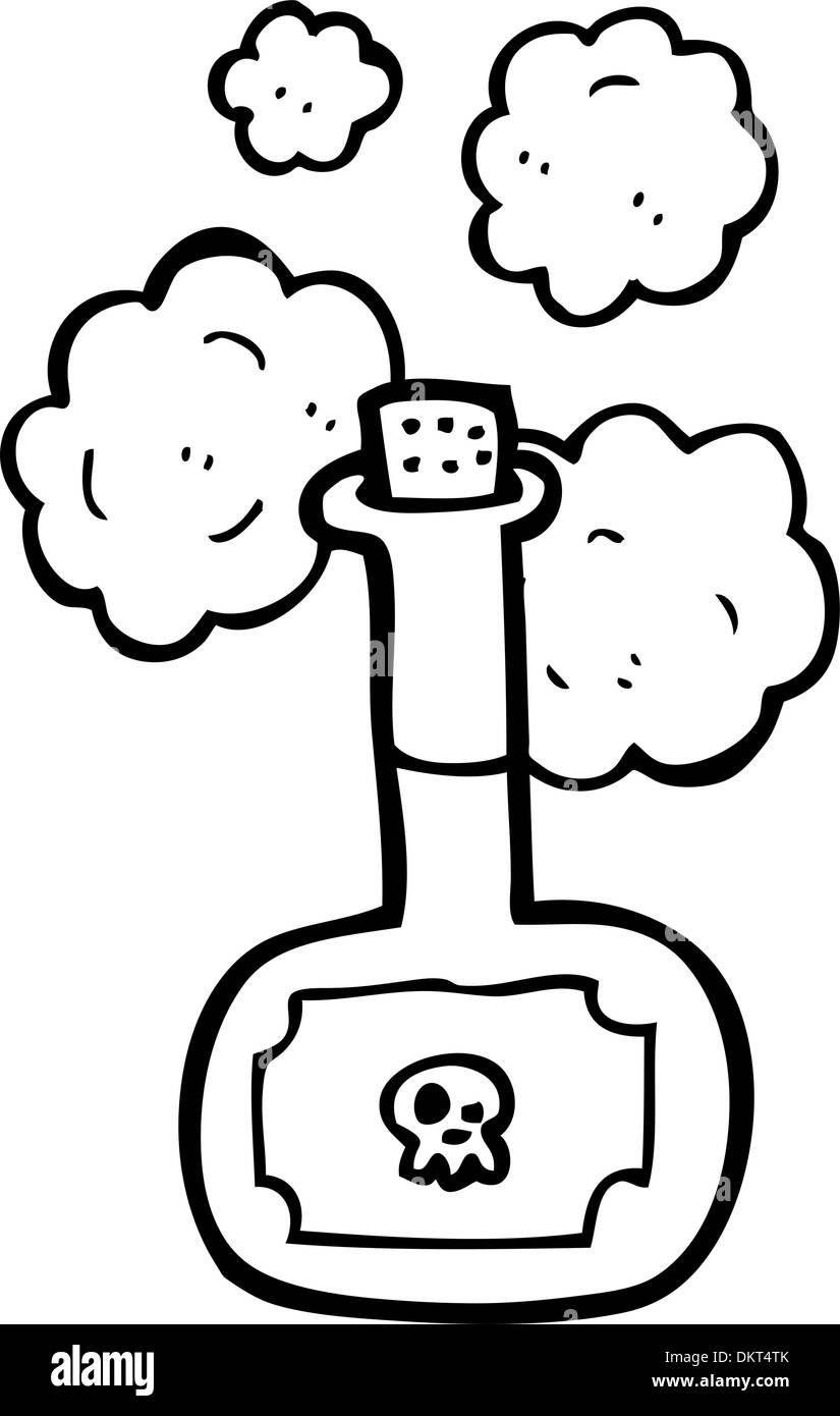 deadly poison bottle cartoon Stock Vector Image & Art - Alamy