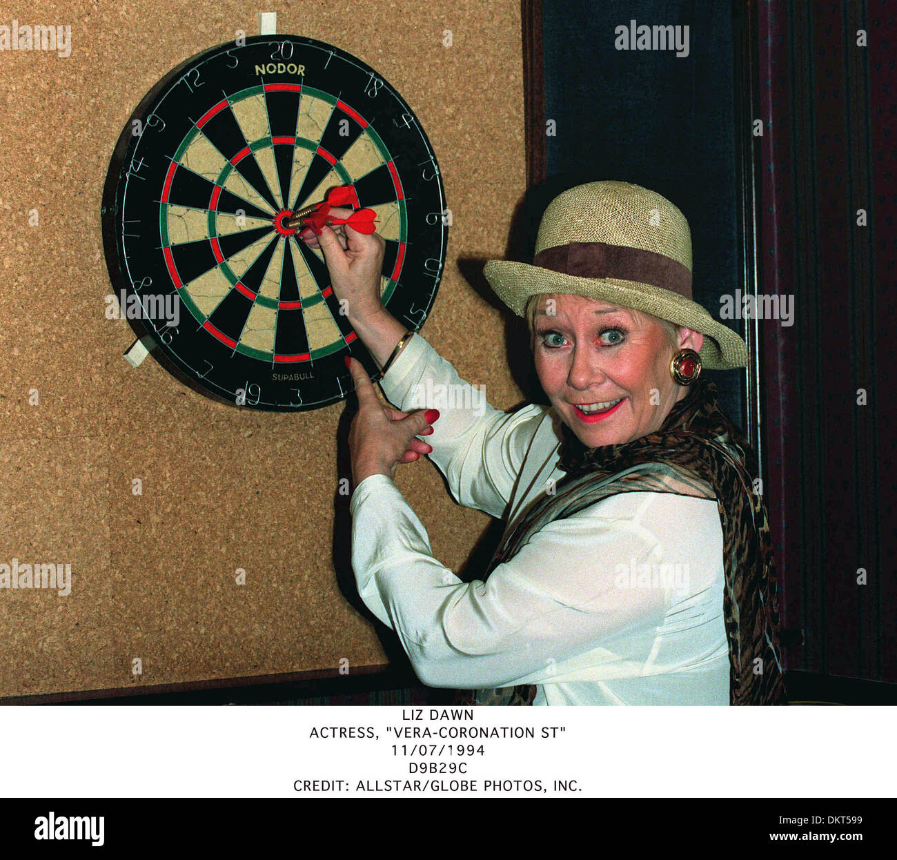 LIZ DAWN.ACTRESS, ''VERA-CORONATION ST''.11/07/1994.D9B29C Stock Photo ...