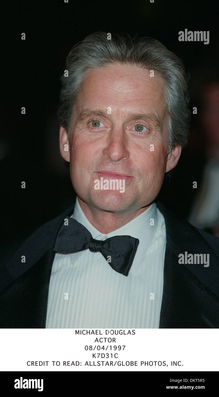 MICHAEL DOUGLAS.ACTOR.08/04/1997.K7D31C.CREDIT TO READ Stock Photo - Alamy