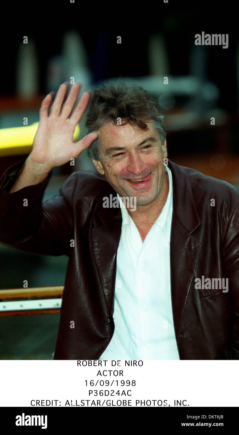 ROBERT DE NIRO.ACTOR.16/09/1998.P36D24AC Stock Photo - Alamy