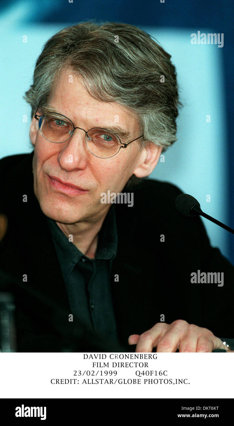 DAVID CRONENBERG.FILM DIRECTOR.23/02/1999.Q40F16C Stock Photo - Alamy